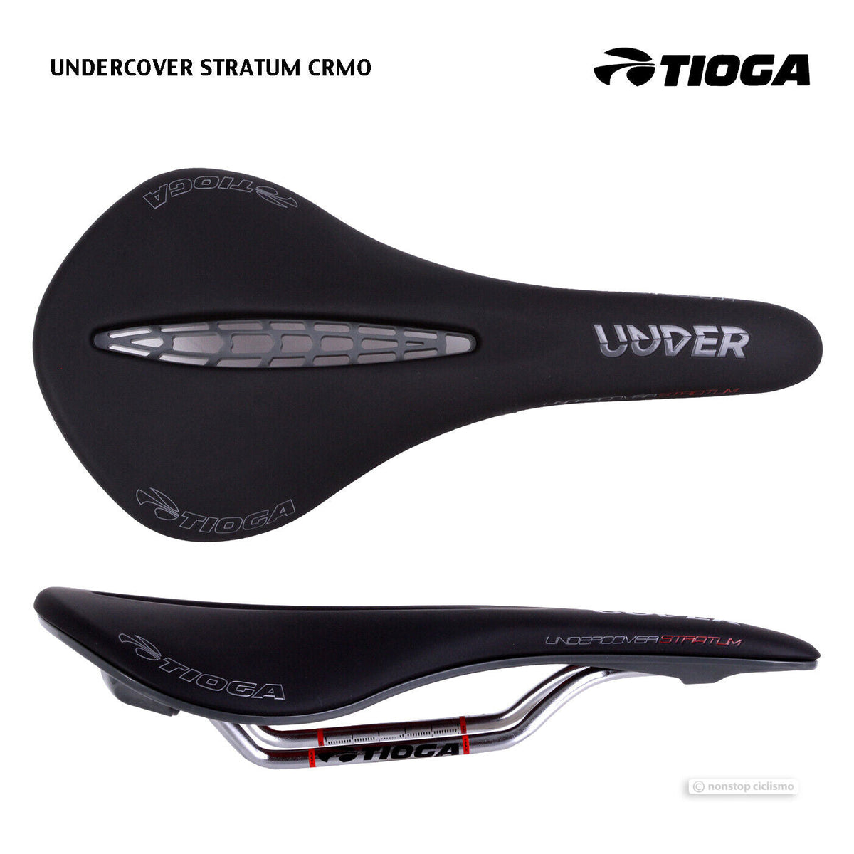 Tioga UNDERCOVER STRATUM MTB Saddle — Nonstop Ciclismo Gear