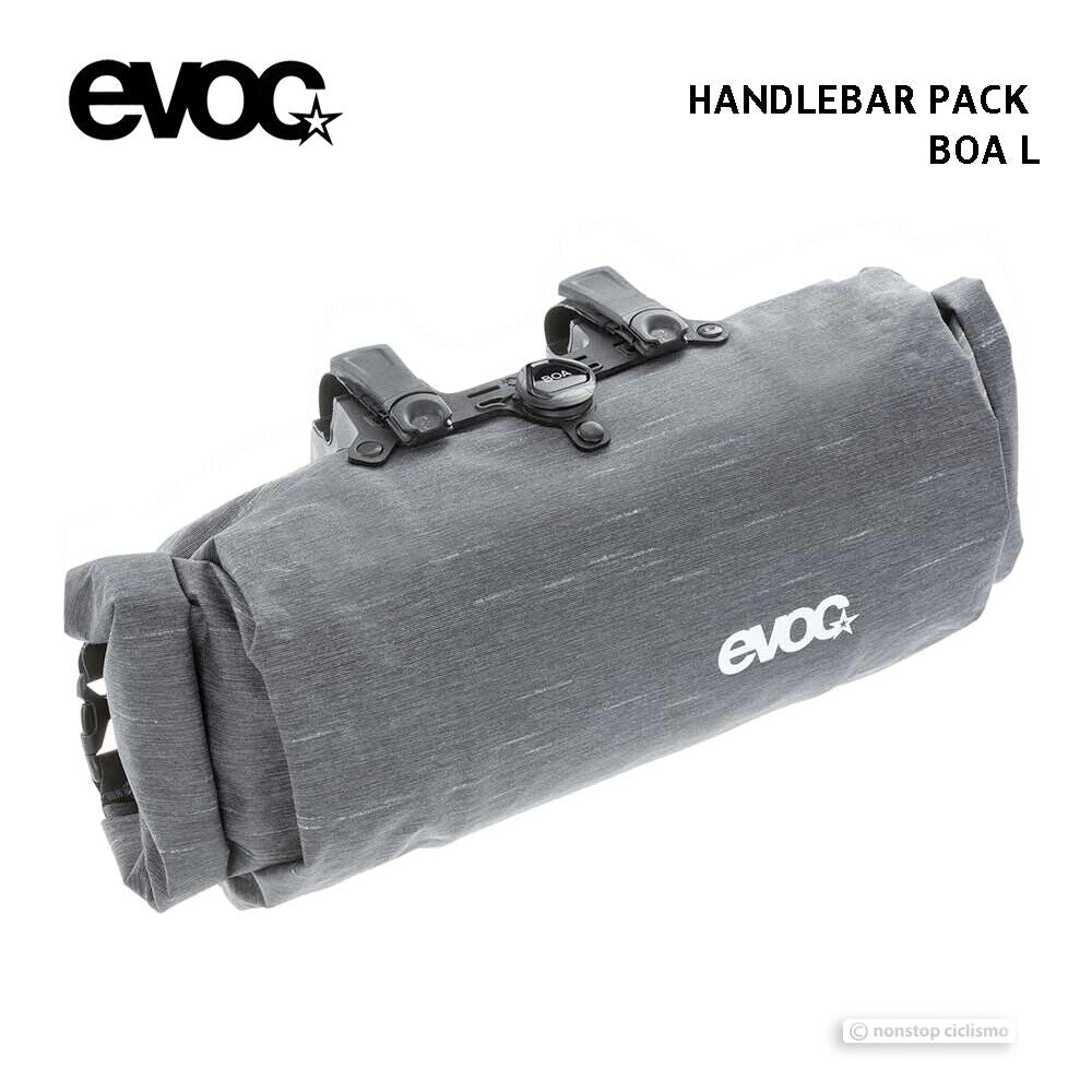 EVOC HANDLEBAR PACK BOA Handlebar Bag : GREY LARGE — Nonstop Ciclismo Gear