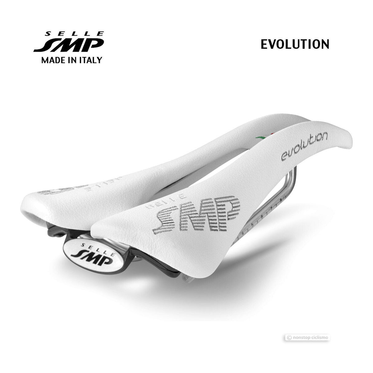 Selle SMP EVOLUTION Saddle : WHITE — Nonstop Ciclismo Gear