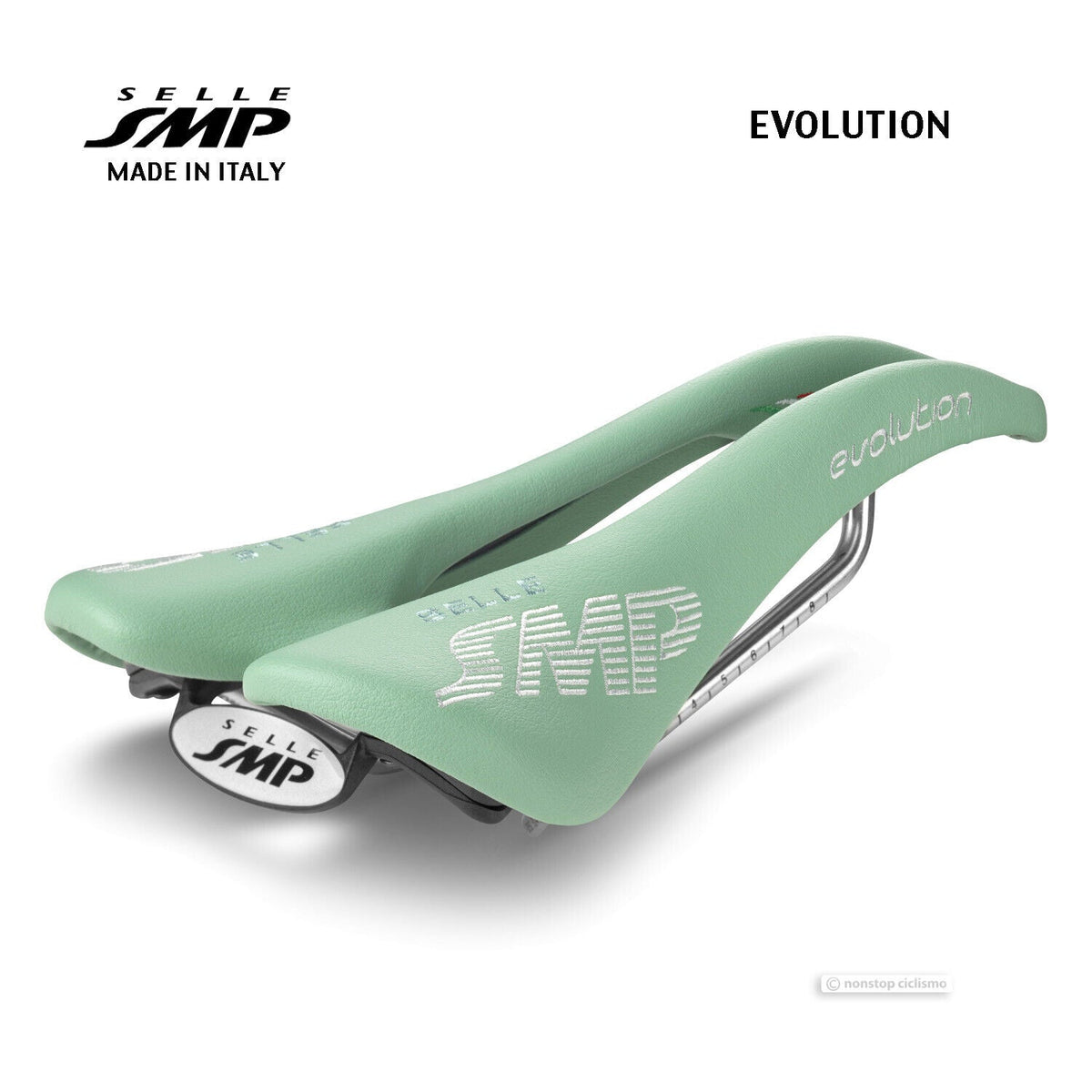 Selle SMP EVOLUTION Saddle : BIANCHI CELESTE — Nonstop Ciclismo Gear