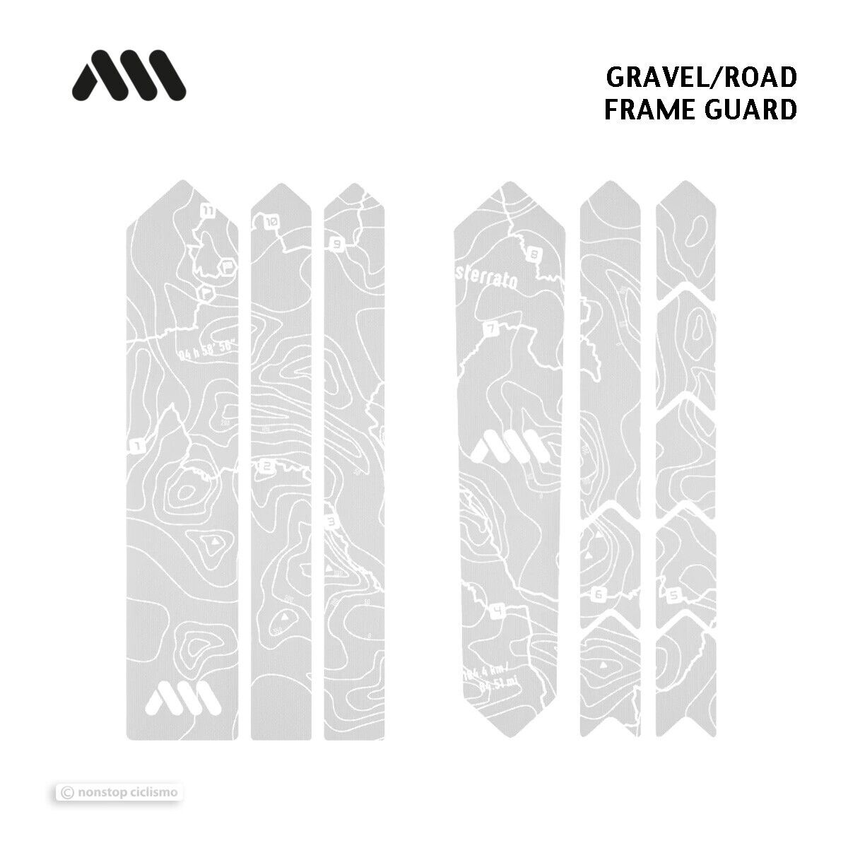 All Mountain Style EXTRA GRAVEL/ROAD Frame Guard : STERRATO WHITE ...